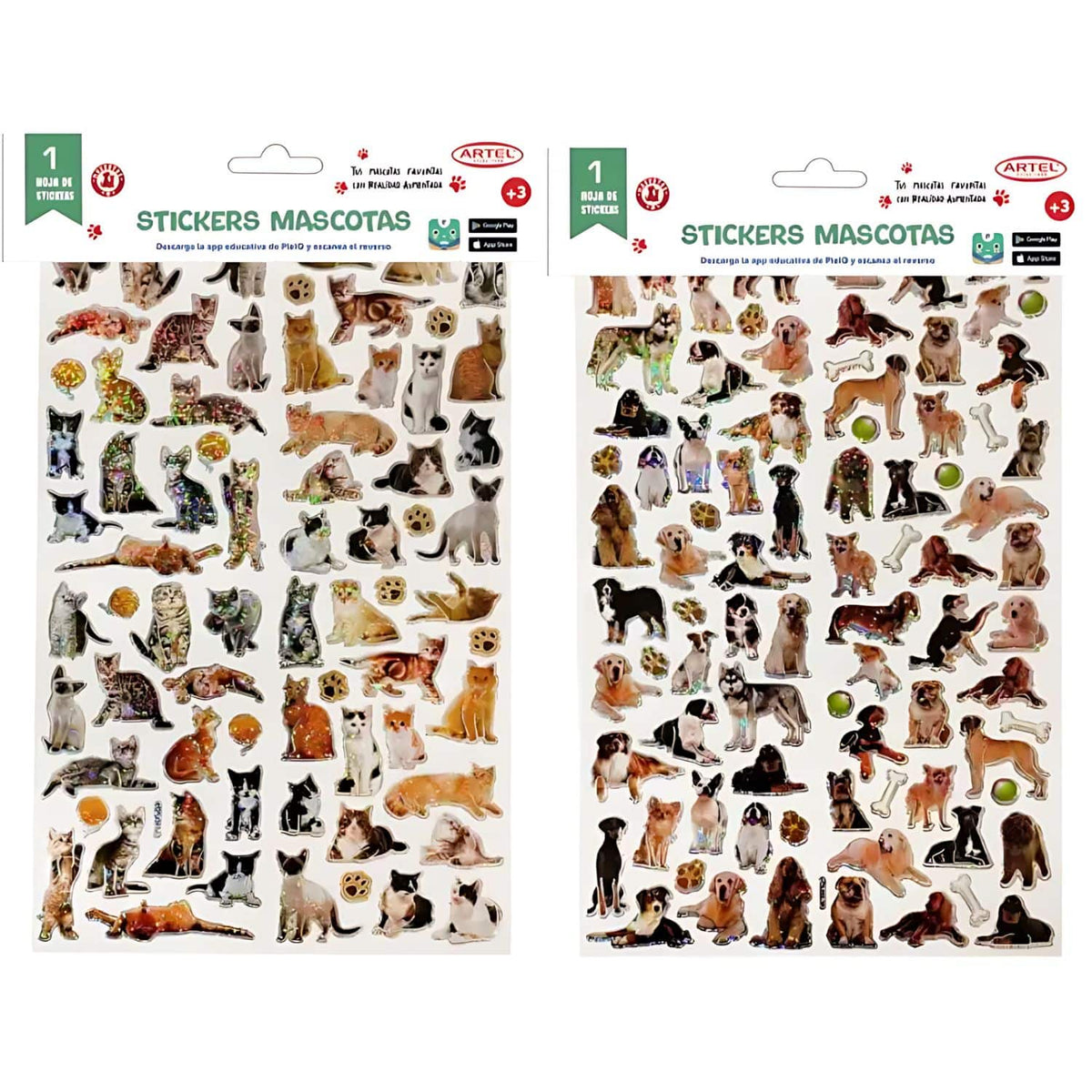 Stickers de Mascotas Perros y Gatos Artel – Dibu Chile