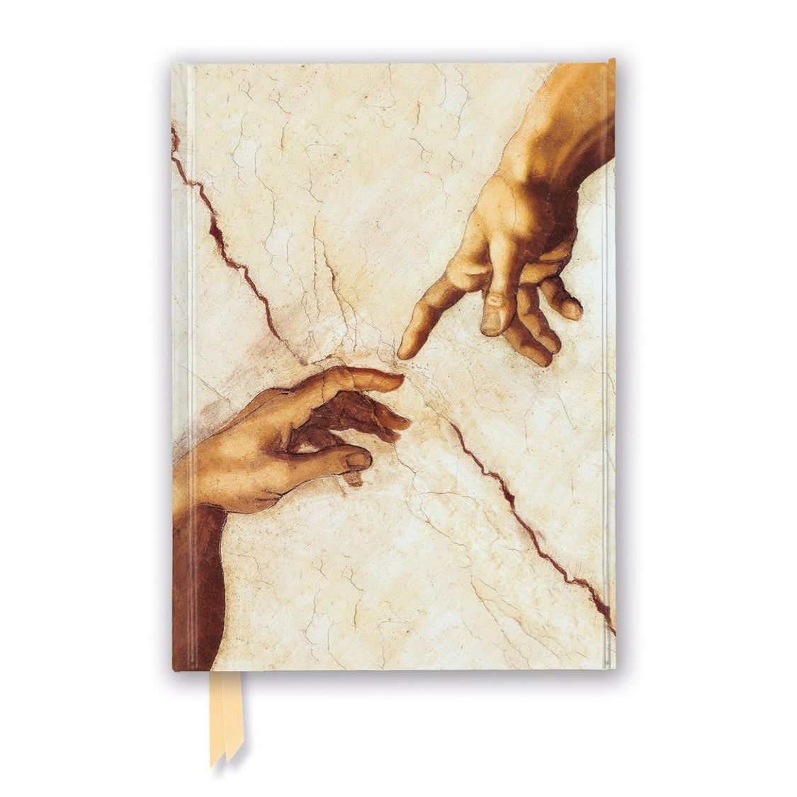 Libreta con Líneas Tapa Dura A5 Michelangelo: Creation Hands – Dibu Chile
