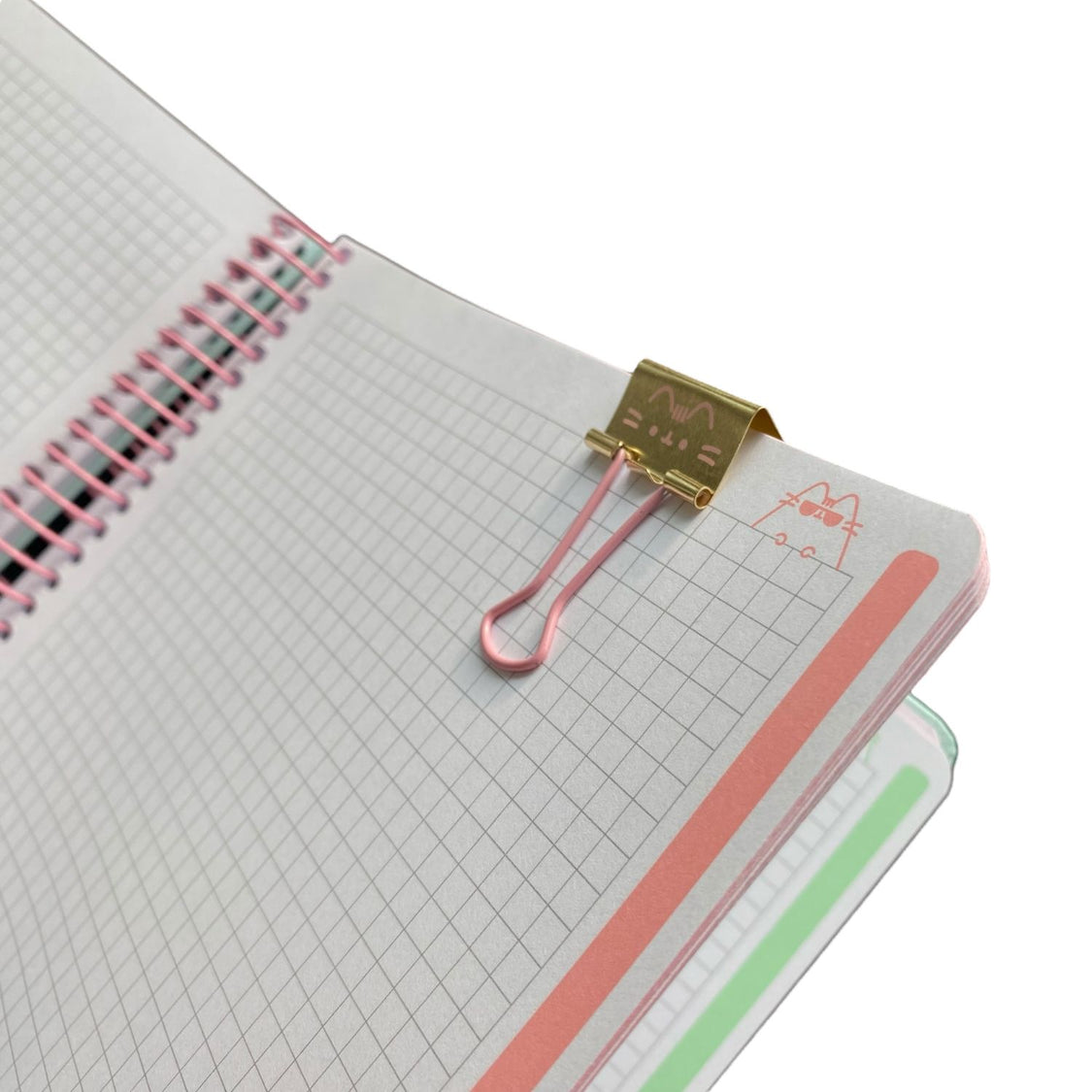 Set 6 Binder Clips de Pusheen 25 mm Mooving at Work – Dibu Chile