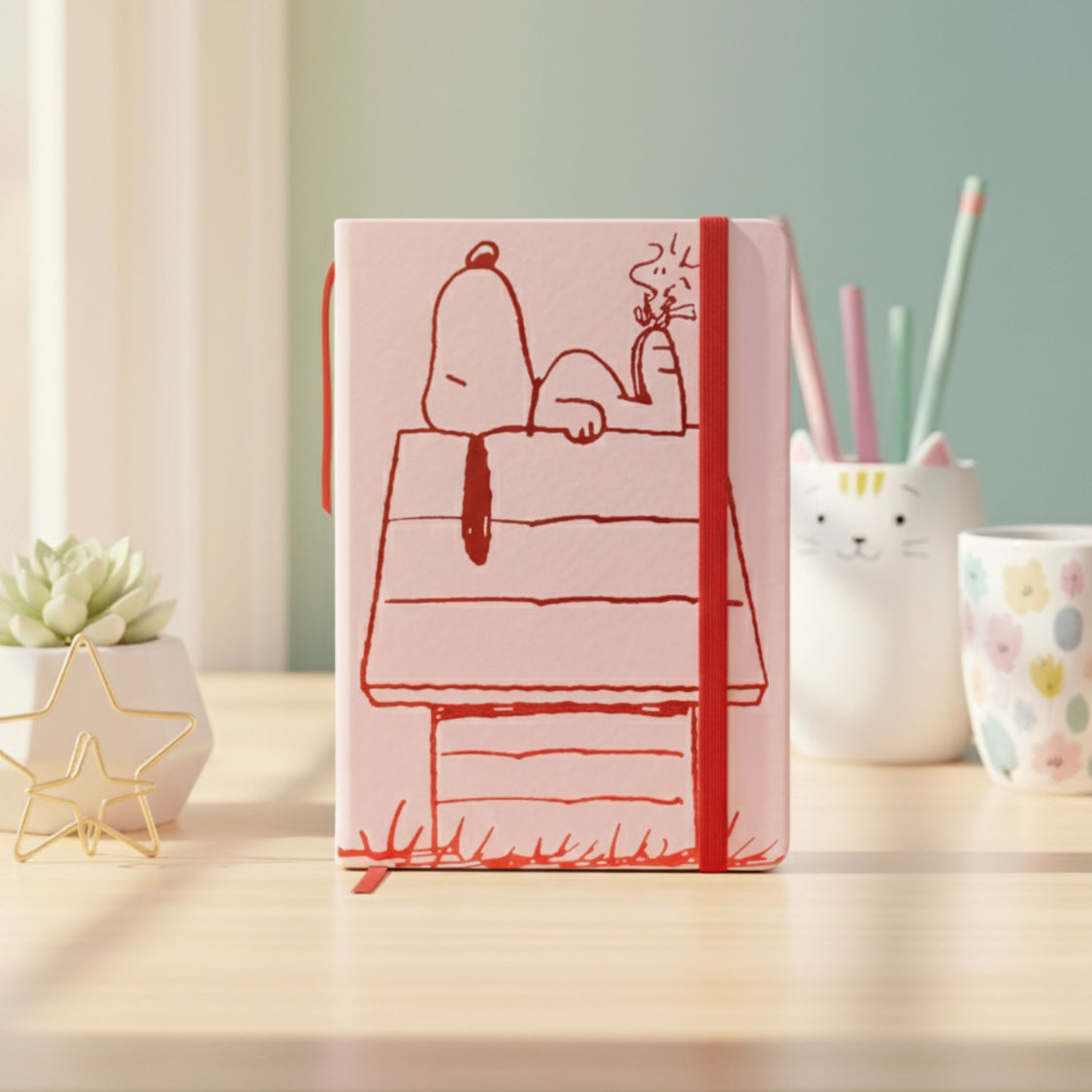Libreta Mooving Notes A5 Líneas Tapa Dura Snoopy – Dibu Chile
