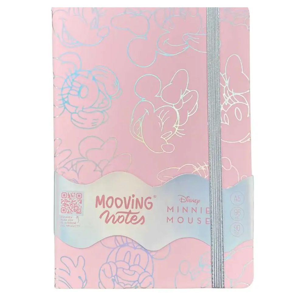 Libreta Mooving Notes A5 Líneas Tapa Dura Minnie Mouse – Dibu Chile