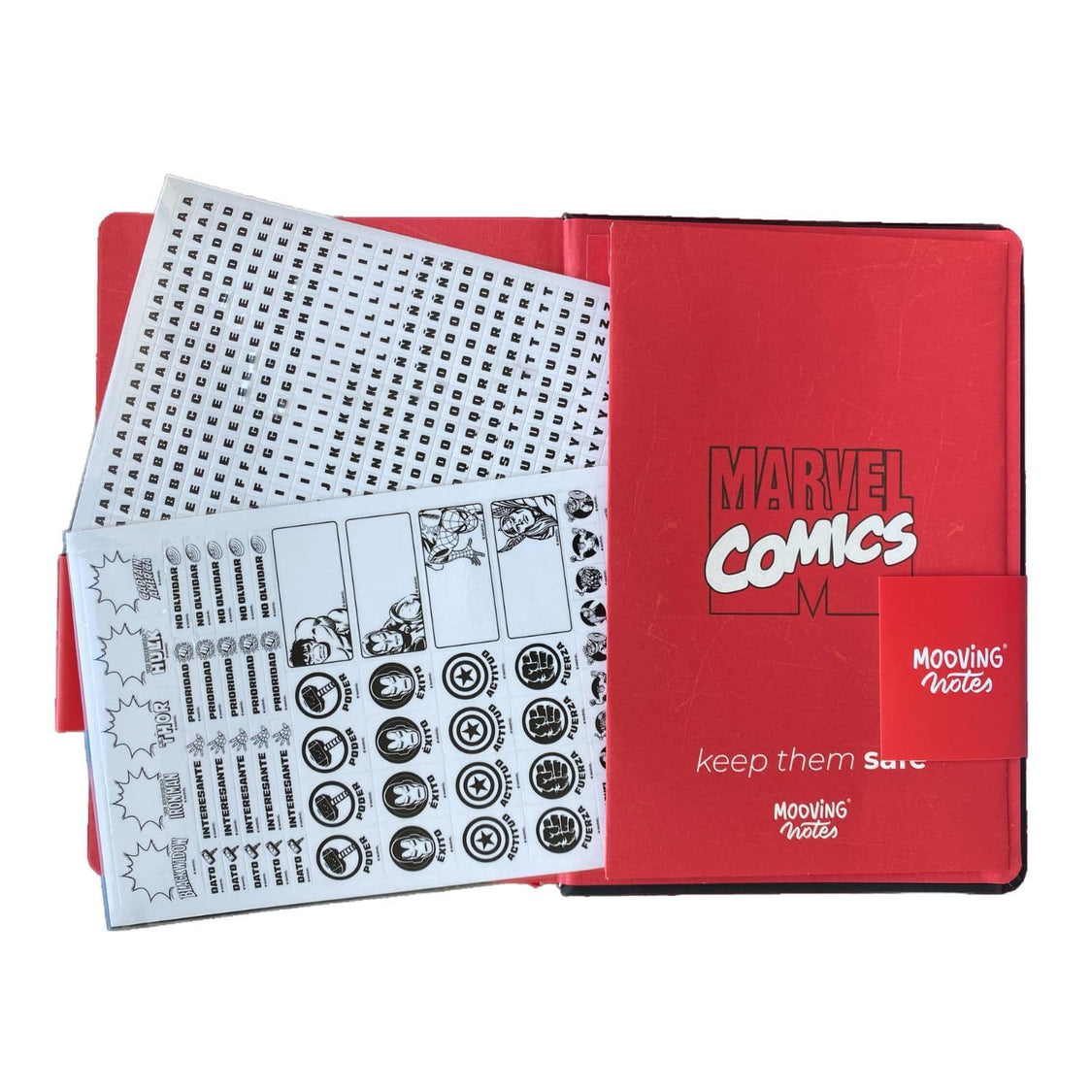 Libreta Mooving Notes A5 Líneas Tapa Dura Marvel – Dibu Chile