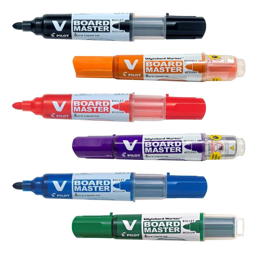 Plumones de Pizarra Pilot V Board Master Recargables Punt... – Dibu Chile