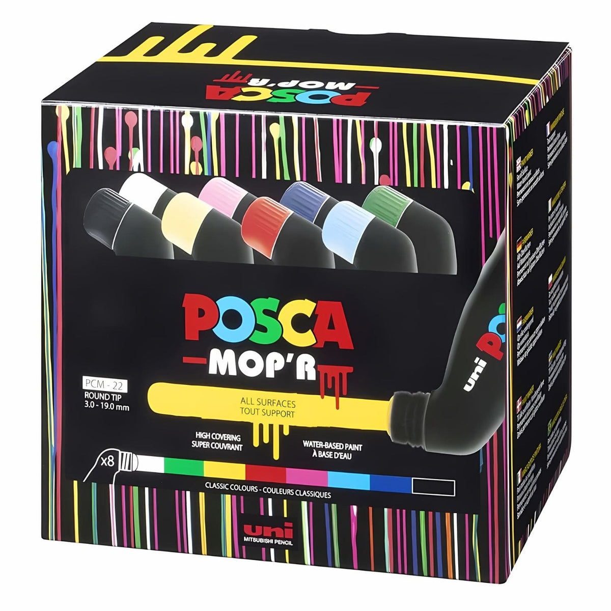 Set 8 Plumones Posca MOPR PCM 22 – Dibu Chile