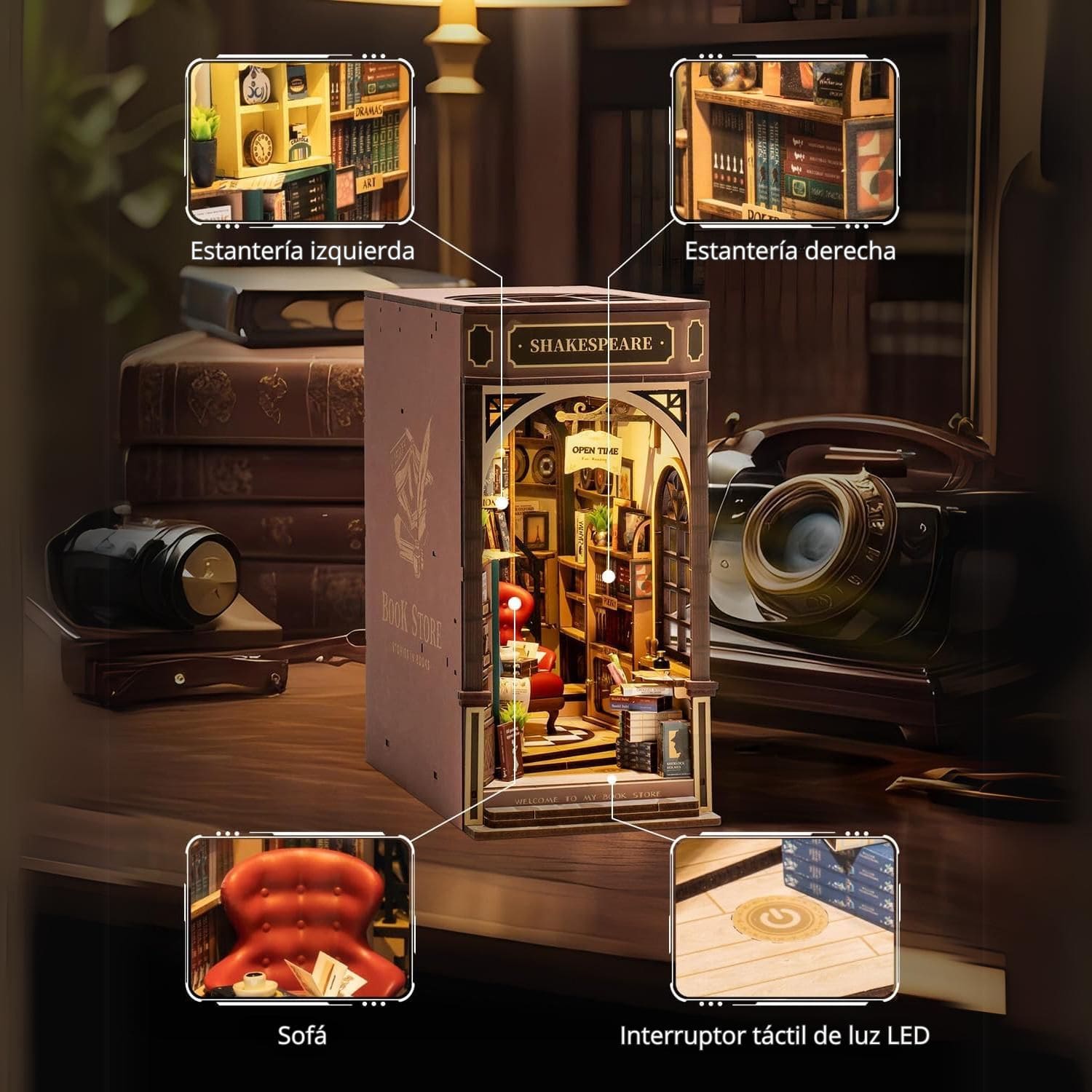 Separador de Libros Rolife Shakespeare Bookstore – Dibu Chile