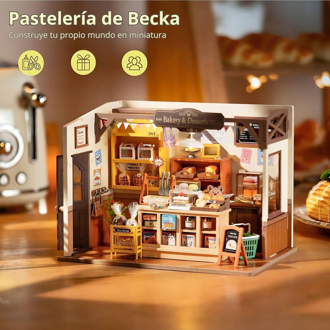 Casa Miniatura Rolife DIY Mini House Becka's Baking House – Dibu Chile