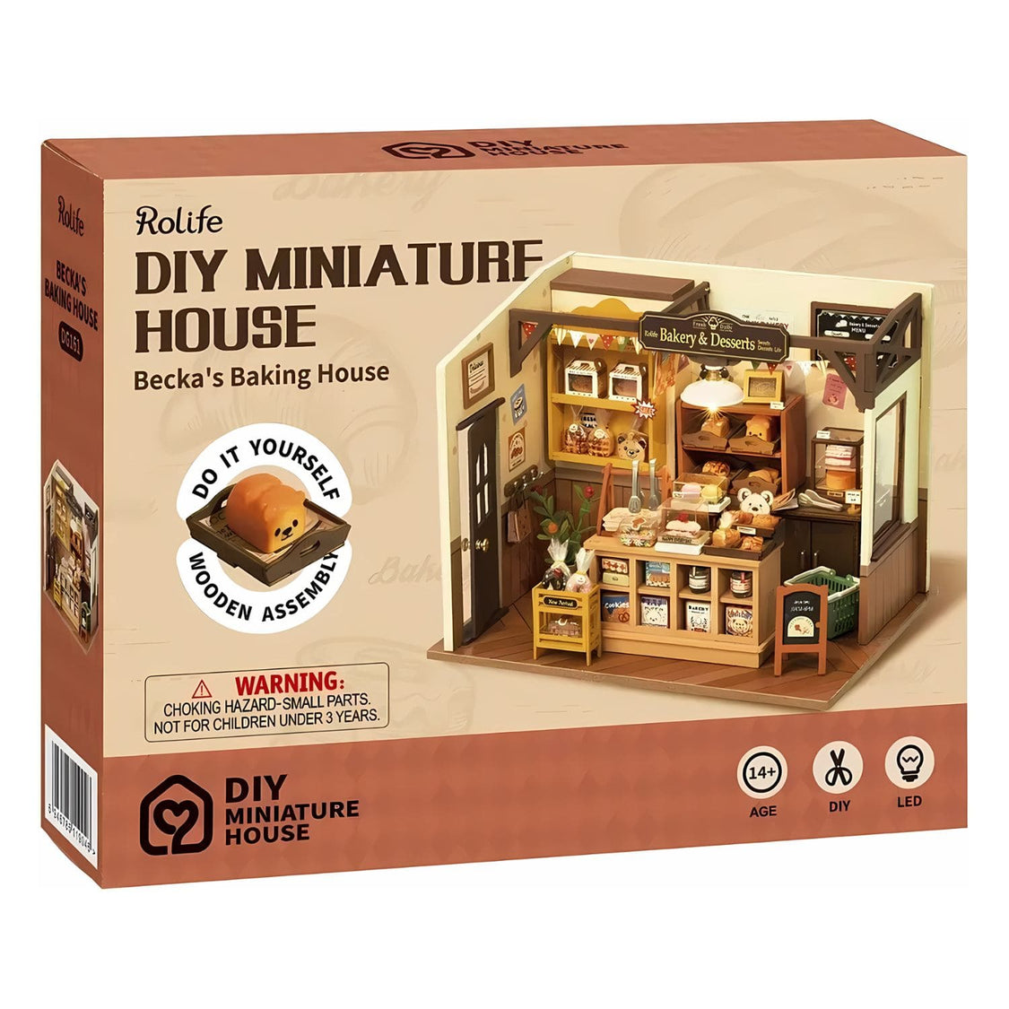 Casa Miniatura Rolife DIY Mini House Becka's Baking House – Dibu Chile