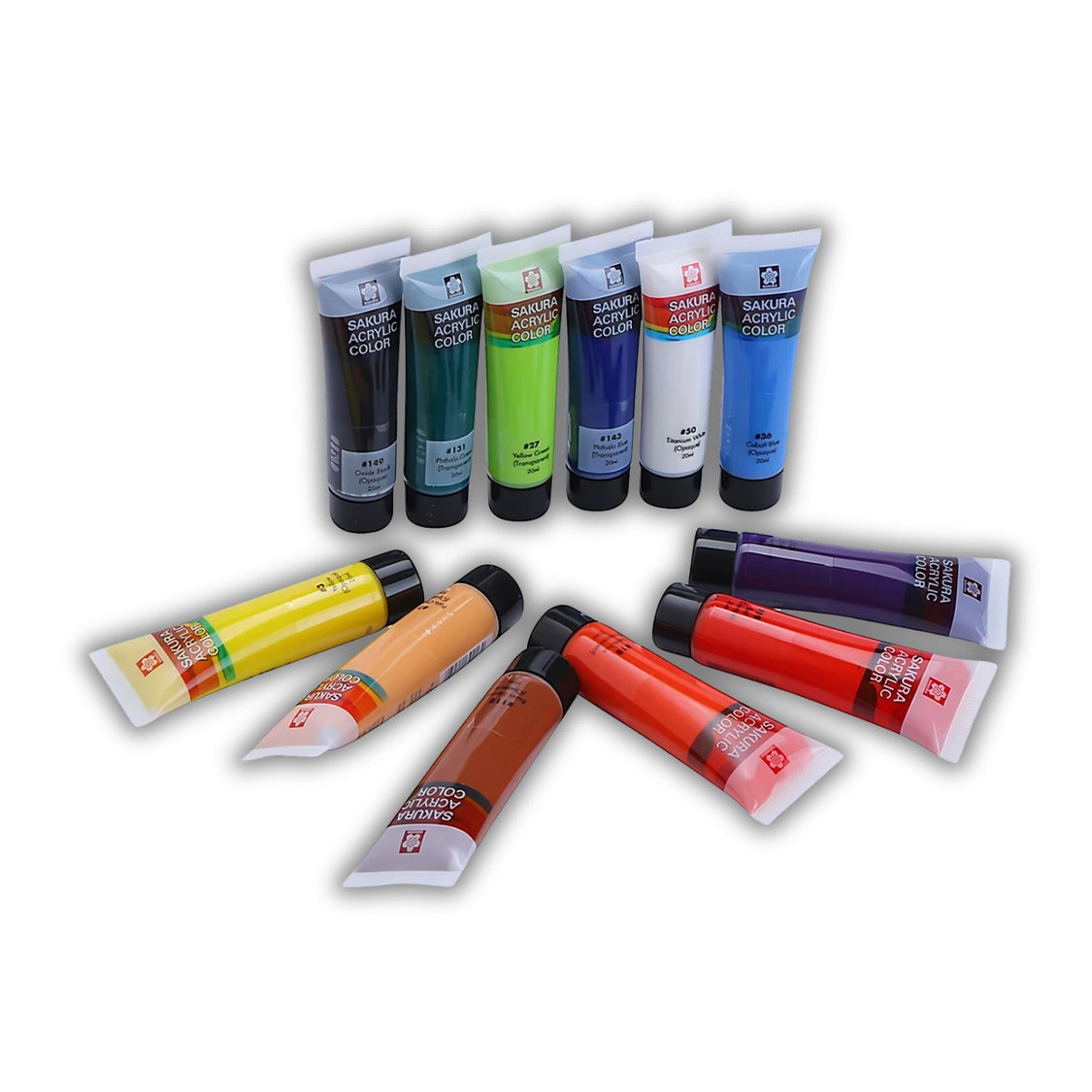 Set 12 Acrílicos Tubo 20 ml Sakura Acrylic Color – Dibu Chile