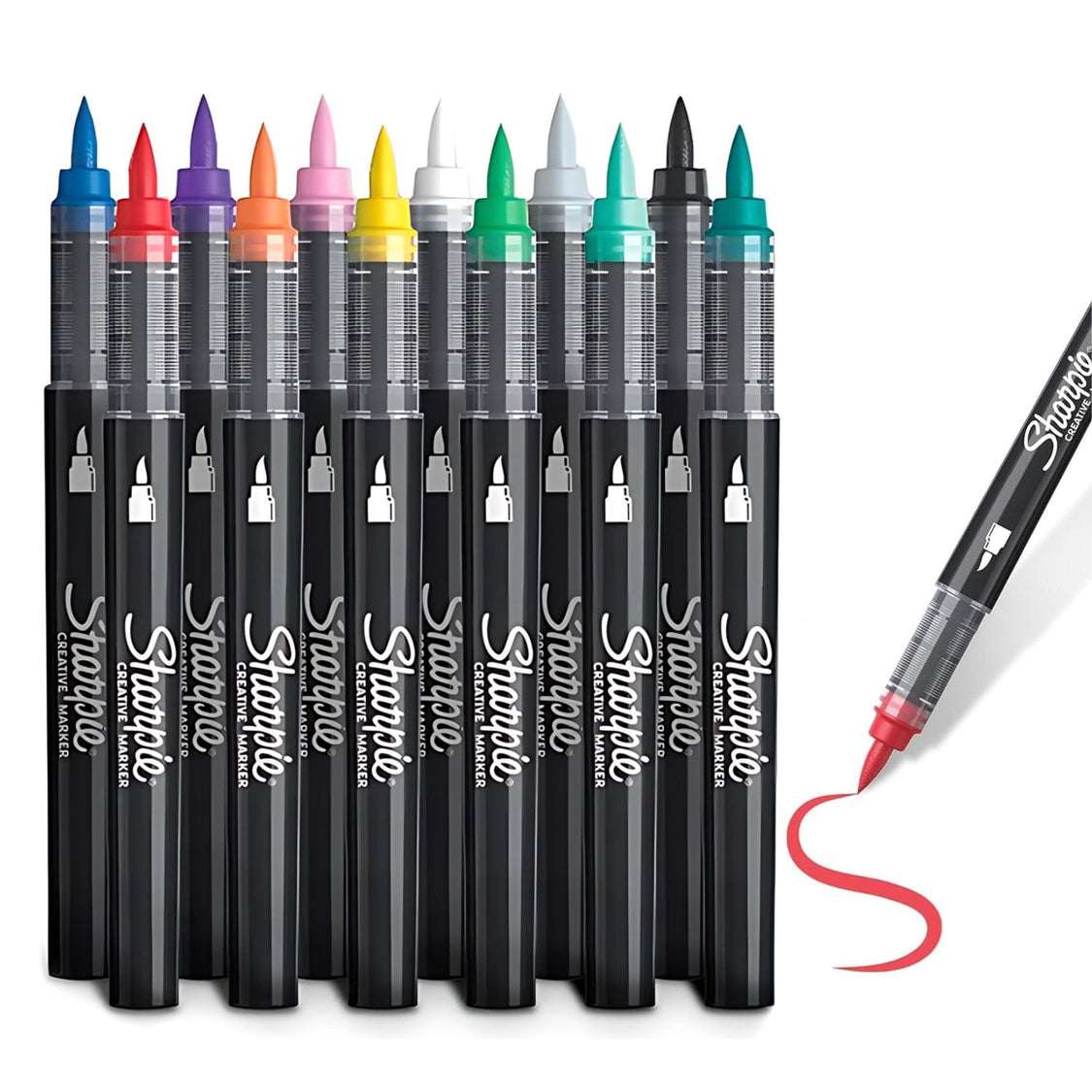 Set 12 Plumones Punta Pincel Sharpie Acrylic – Dibu Chile