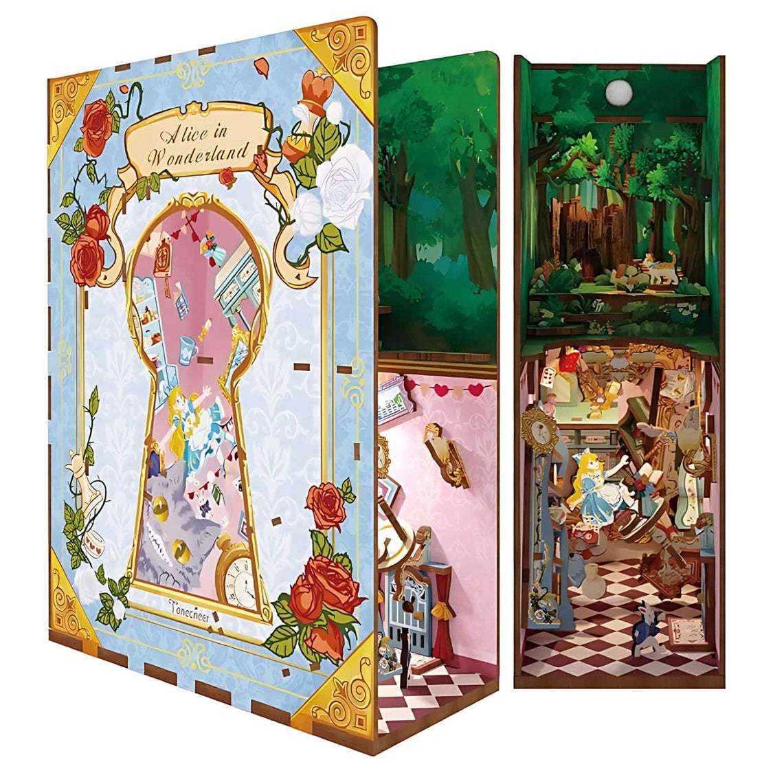 Separador de Libros Book Nook Tonecheer Alice in Wonderland – Dibu Chile