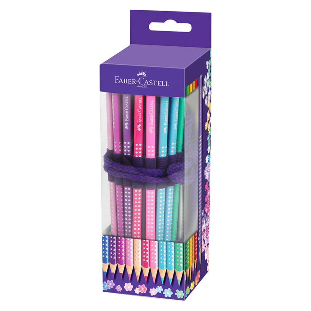 Kit 20 Lápices de Colores Faber Castell Sparkle con Estuche – Dibu Chile