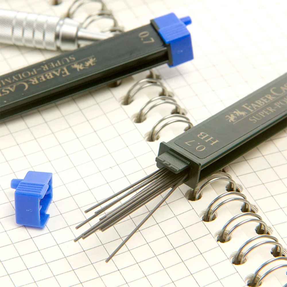 Pack 12 Minas Faber Castell Super Polymer HB para Portaminas – Dibu Chile