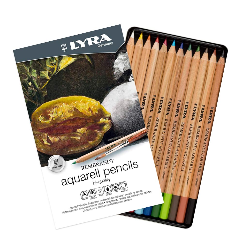 Set de 12 Lápices de Colores Lyra Rembrandt Aquarell – Dibu Chile