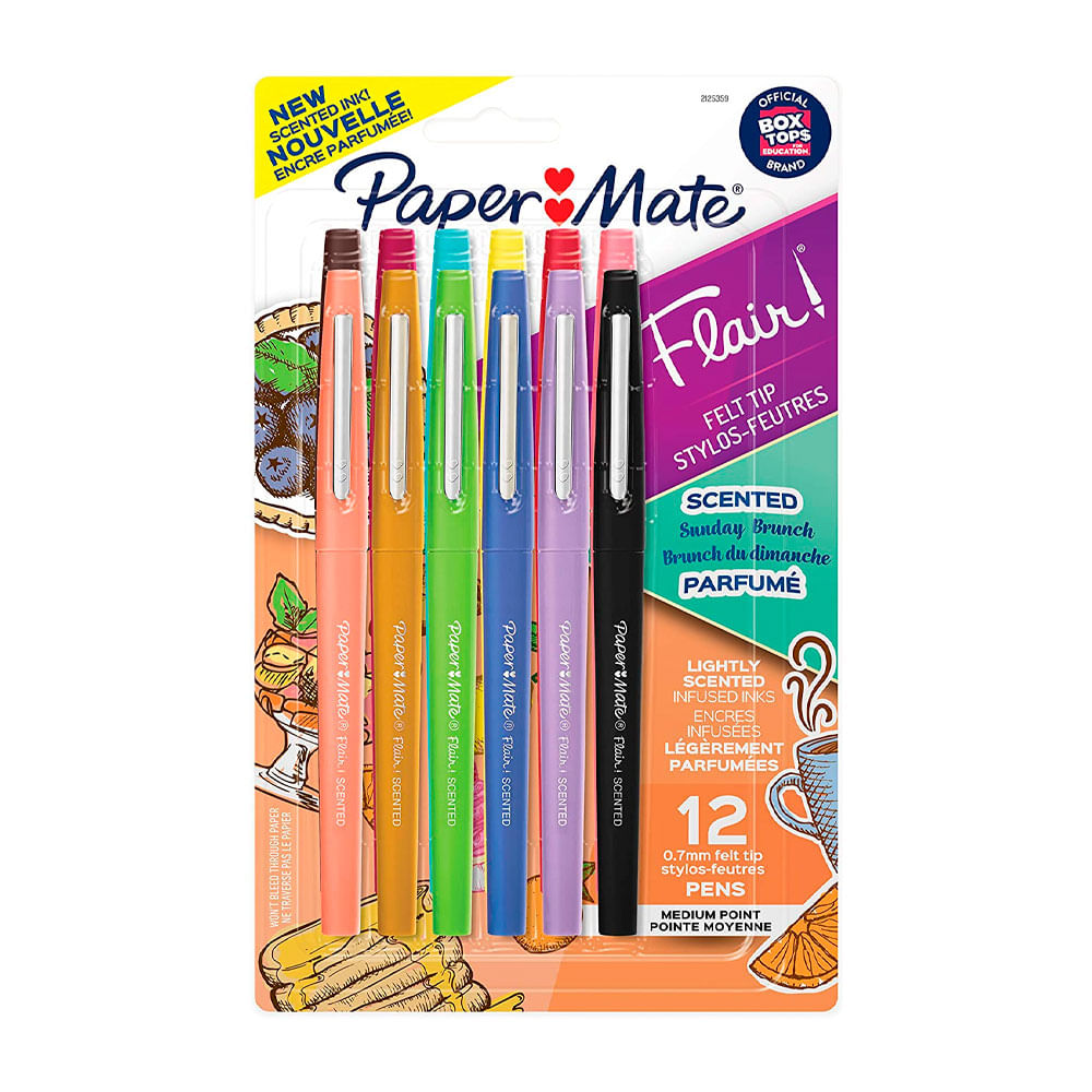 Set 12 Lápices Paper Mate Flair con Olor Sunday Brunch – Dibu Chile