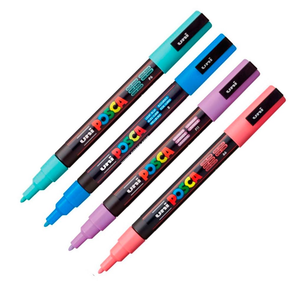 Lápices Posca Pastel Finos PC 3M – Dibu Chile